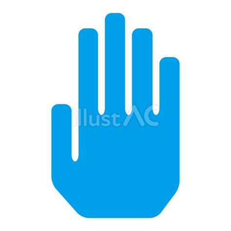 Free Vectors Handprint Blue