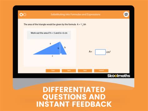 Substitution Into Formulae And Expressions Ks3 Interactive Digital