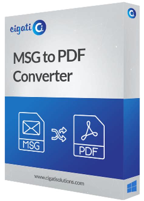 Cigati Launched Power Packed MSG To PDF Converter Tool IssueWire