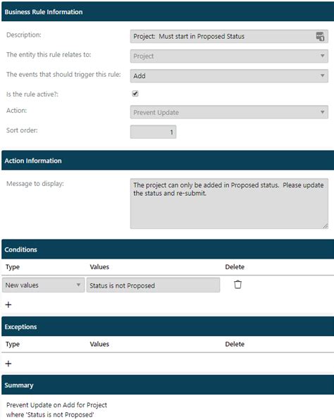 business rules validation rules ppo support portal