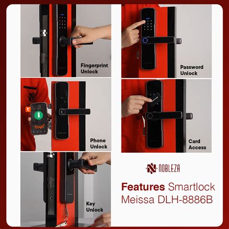 Promo Nobleza Meissa Smart Home Door Digital Lock Handle Rfid