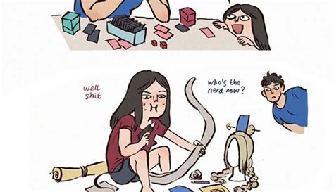 Komik Kocak Suka Duka Punya Pasangan Nerd Bertubuh Super Tinggi Photo Fimela Com