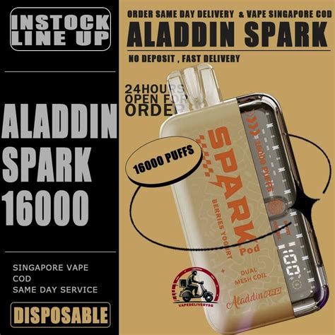 Aladdin Pro Spark 16000 Disposable Vapedeliverysg