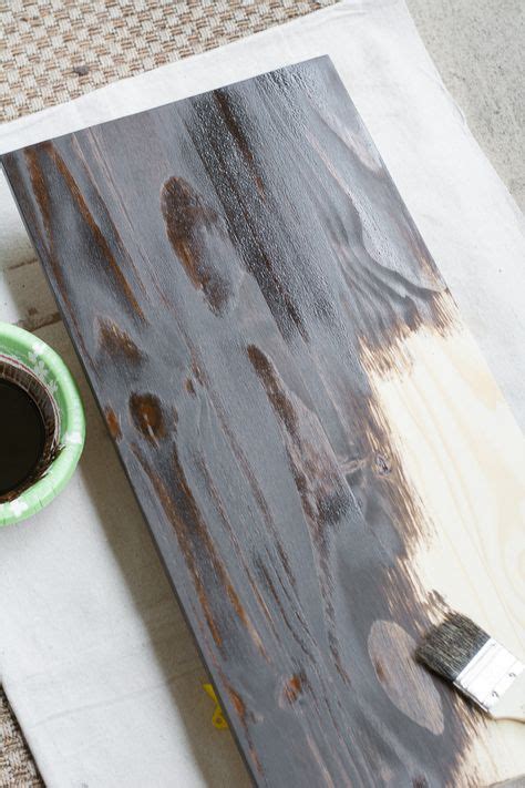 How To Stain Seal And Finish Wood Tutorial From A Real DIYer Staining Wood Unfinished