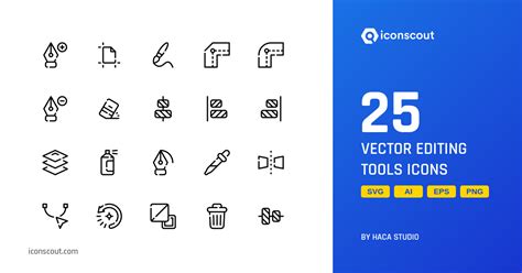 Download Vector Editing Tools Icon Pack Available In Svg Png And Icon Fonts