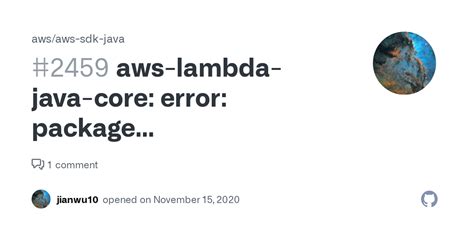 aws lambda java core error rvices s3 does not