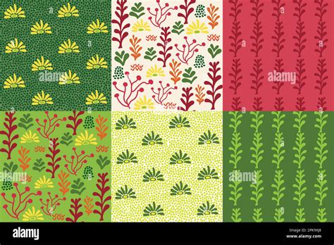 Abstract Floral Surface Pattern Design Vector Illustration Abstract