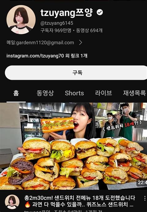 유튜버 쯔양 근황 숲 Soop 에펨코리아