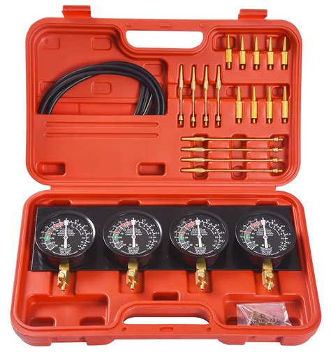 Motorcycle Vacuum Carburetor Synchronizer Carb Sync Gauge Kit 4 Cylinder Compatible