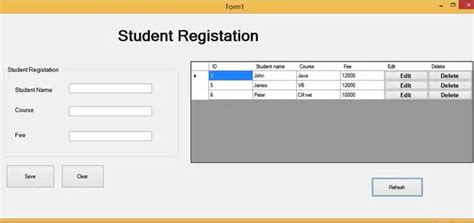 C Net CRUD Step By Step Insert Update Delete View Tutusfunny