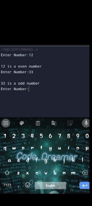 C Program To Check Given Number Is Odd Or Even Using Loopcodedreamer7 Cprogram Short