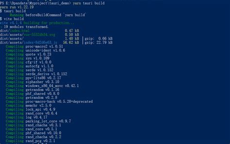 从0到1创建一个基于vue和yarn的tauri的应用程序并打包为windows安装程序tauri打包vue Windows Csdn博客