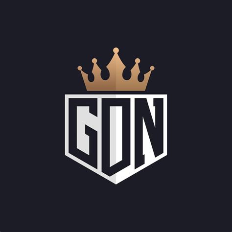 Premium Vector Luxury Gdn Logo With Crown Elegant Initials Gdn Letter Logo For Exclusive
