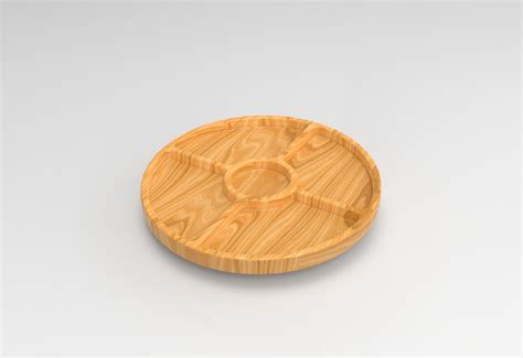 Free Stl File Serving Tray Cnc Cut 3d Model File For Cnc Router Engraver Plate Carving Machine