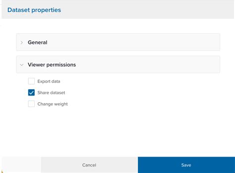 Dataset Properties Help Center