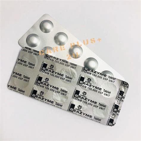 Anti Inflammatory Beazyme Papain Tab 10sstrip Lazada