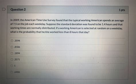 solved 1 pts question 1 if x is normally distributed with u
