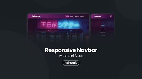Tutorial Responsive Navbar Dengan Html And Css Youtube