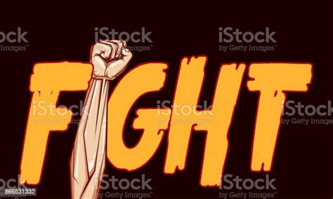 Clenched Fist Vector Illustration Stock Illustration Download Image