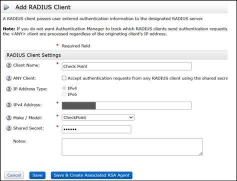 Check Point Gateway Identity Awareness Radius Configuration For Authentication Manager Rsa