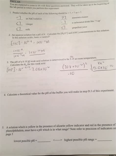 Solved PRELAB You Are E Re Expected To Come To Lab With Chegg Com