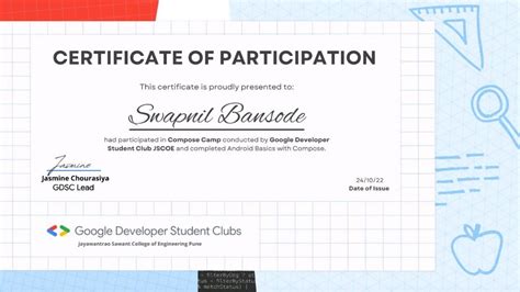 Swapnil Bansode On Linkedin Gdscjscoe