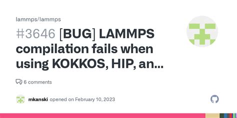 [bug] lammps compilation fails when using kokkos hip and reaxff in