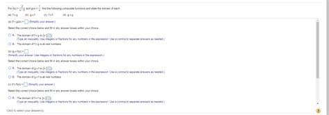 Answered For Fx And Gx Find The Following Composite