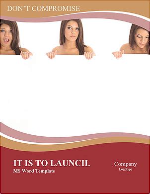 Naked Woman Behind White Board Word Template Design ID SmileTemplates