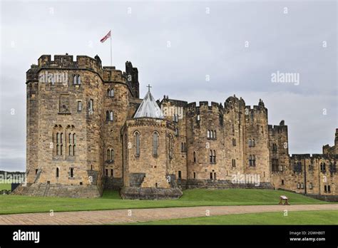 Alnwick Castle Alnwick Northumberland England United Kingdom Stock