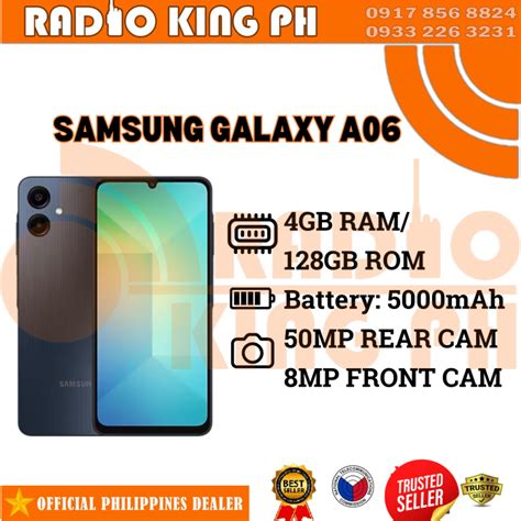 Samsung Galaxy A06 4GB 128GB With Free Charger Adaptor Free Smart Sim Brand New Sealed