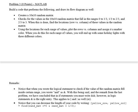 Solved Problem 3 6 Points Matlab Build A Code That
