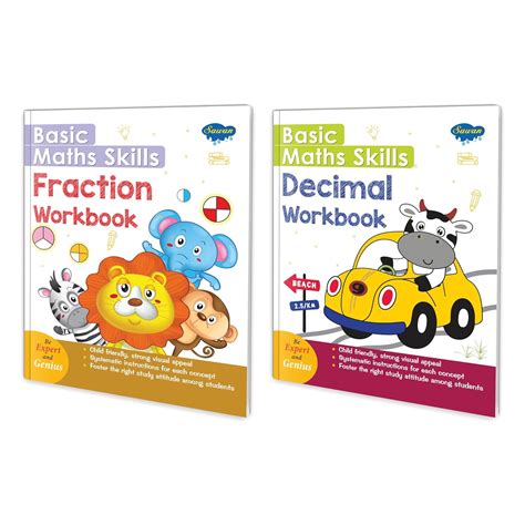 Buy Basic Maths Skills Workbook Set Of 2 Books Fraction Decimal Buy Basic Maths Skills Workbook Set Of 2 Books Fraction Decimal