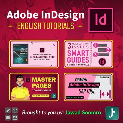 Adobe InDesign Tutorials ENGLISH In Adobe Indesign Tutorials Indesign Indesign Tutorials