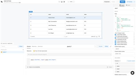 How Do I Select All Rows In A Table Queries And Resources Retool Forum