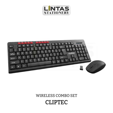 Cliptec Keyboard And Mouse Rzk339 Lintas Stationery