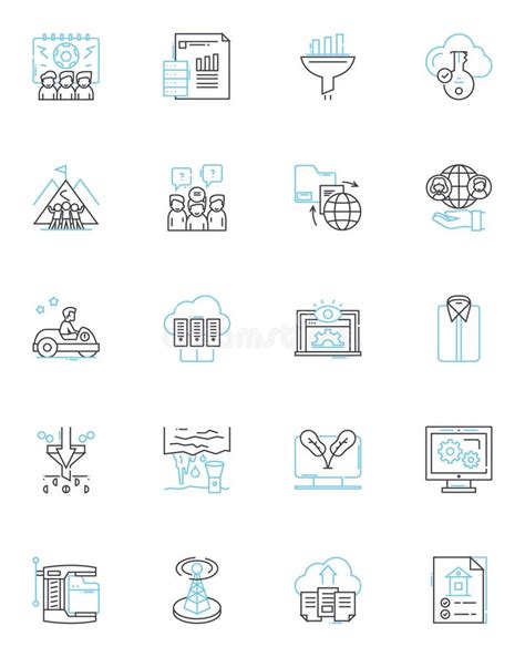 Cybersecurity Measures Linear Icons Set Encryption Firewall