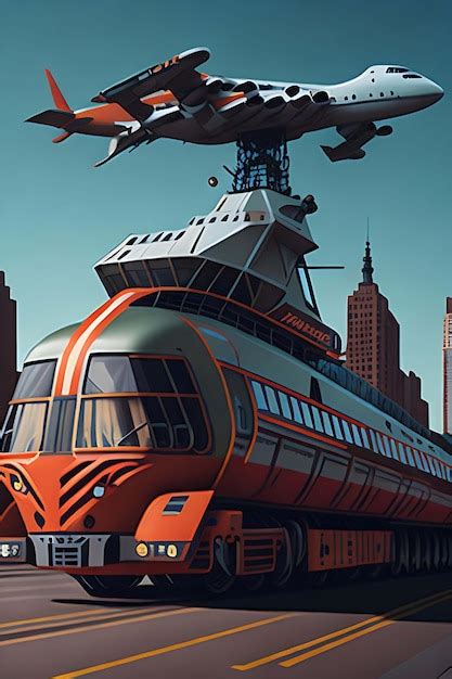 Premium Photo Advancements In Transportation Vehicle Technology Generative Ai