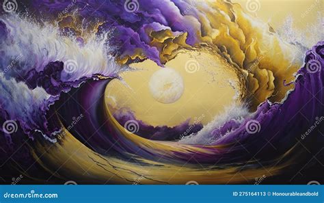 Absolutely Stunning Generative Ai Illustration Of Wave And Cloud