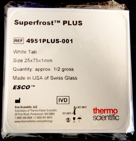 Frosted Microscope Slides For Optimal Tissue Adherence Fd Neuro