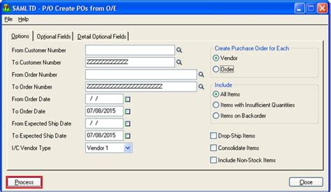 Create Pos From Oe In Sage 300 Erp Sage 300 Erp Tips Tricks And Components