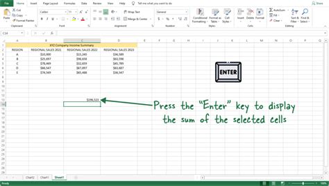 Adding Multiple Cells In Excel Easy Steps