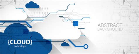 Cloud Computing Concept Abstract Technology Vector Image
