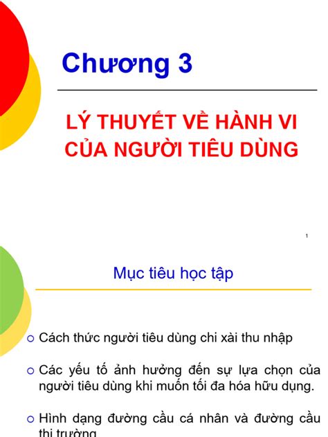 Chuong3 Ly Thuyet Hanh Vi Nguoi Tieu Dung Gui Sv Pdf