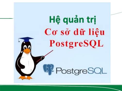 Hệ Quản Trị Csdl Postgresql Cho Sinh Viên Pdf