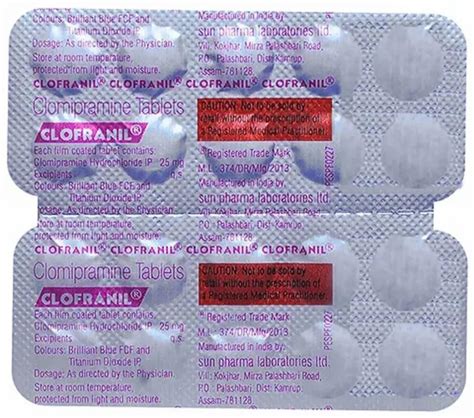 Clomipramine Hcl Tablets At ₹ 35stripe Anti Psychotic Anti