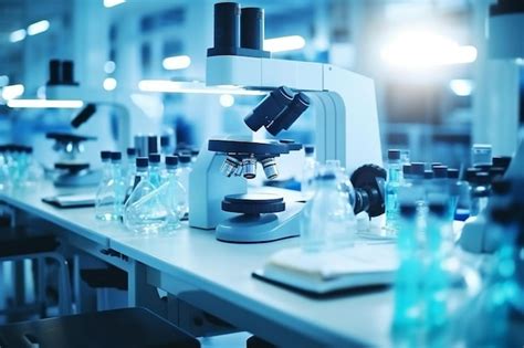 Premium Ai Image Laboratory Microscope