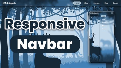 How to Create Responsive Navigation Bar Using HTML and CSS - YouTube