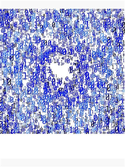 Matrix Style Binary Code Computer Science Poster For Sale By Frogstudio Redbubble