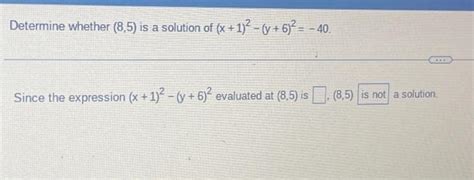 Solved Determine Whether Is A Solution Of Chegg